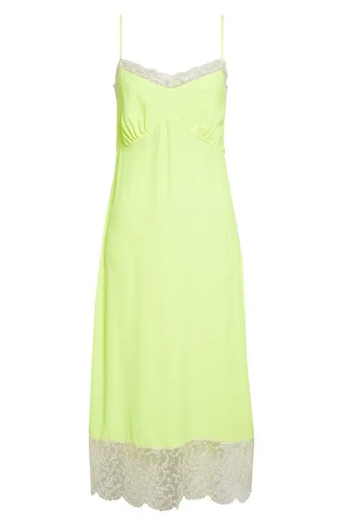 Simone Rocha Lace Trim Slipdress - Fluoro
