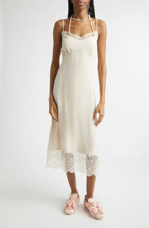 Simone Rocha Lace Trim Slipdress - Sand