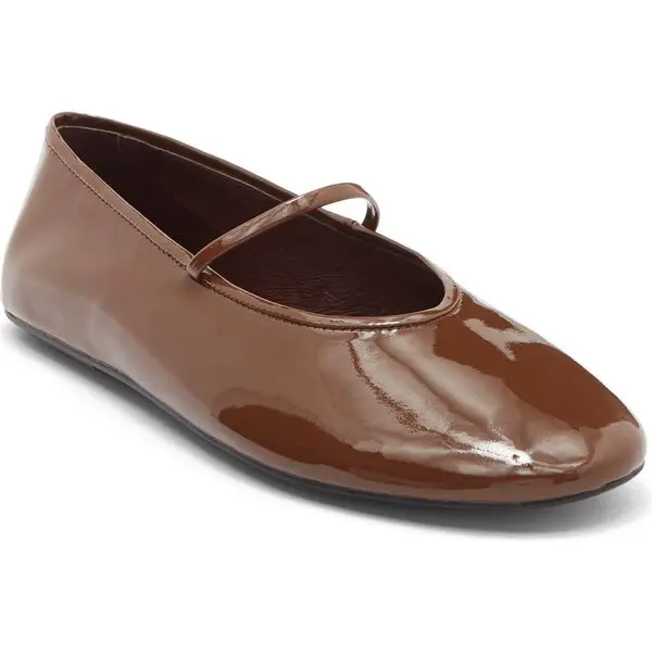 Jeffrey Campbell Dancerina Ballet Flat - Brown Patent