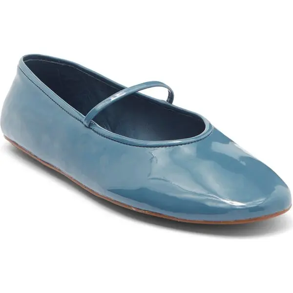 Jeffrey Campbell Dancerina Ballet Flat - Dusty Blue Patent