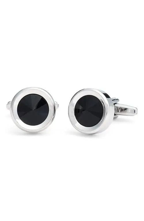 CLIFTON WILSON Round Cuff Links - Black