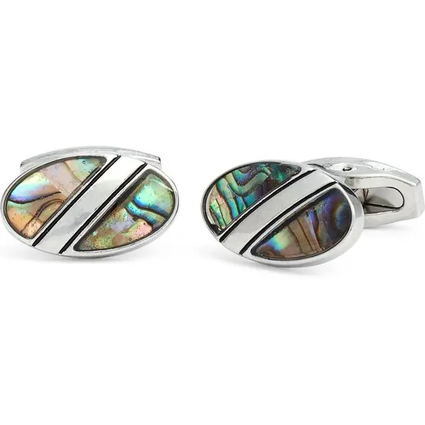 CLIFTON WILSON Mother-of-pearl Cuff Links - Green