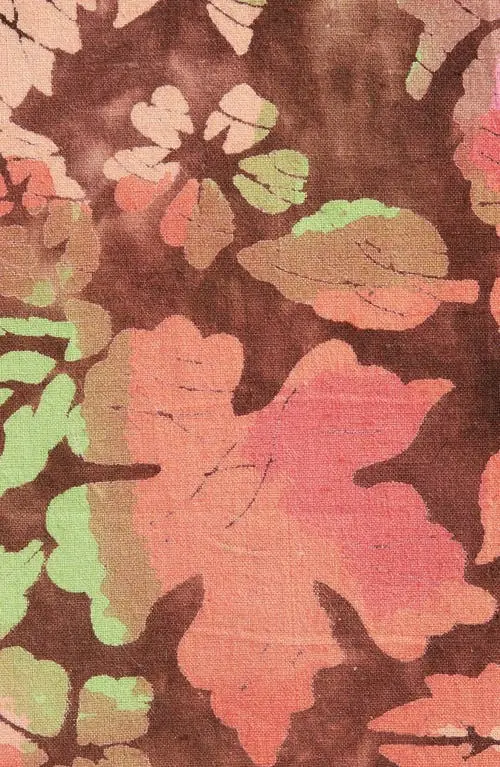 CLIFTON WILSON Print Cotton Pocket Square - Brown