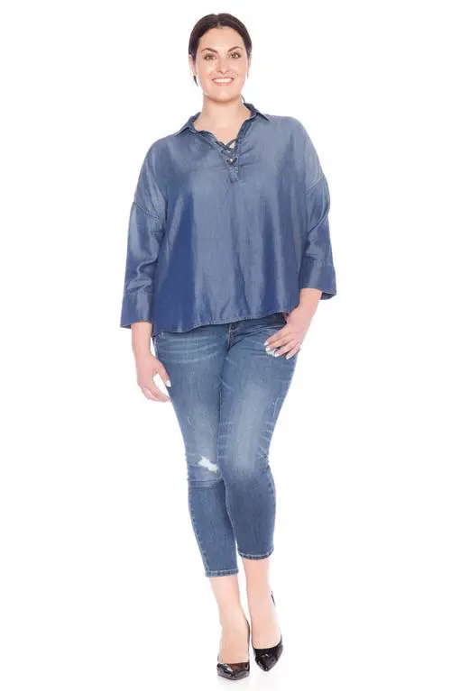 SLINK JEANS Lace-up Top