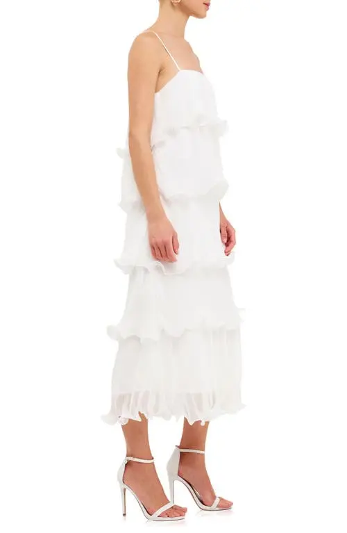 Endless Rose Ruffle Tiered Midi Dress
