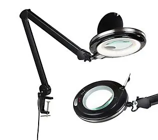 BRIGHTECH Lightview Dimming Led 225% Magnifier Sk Clamp Lamp - One-color