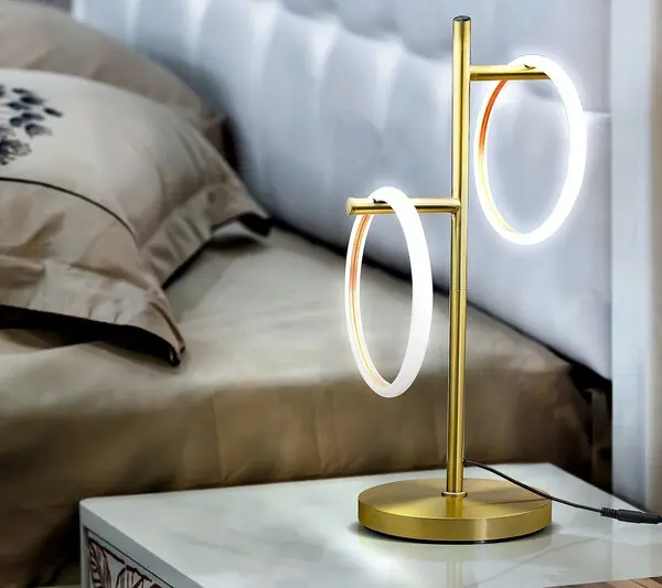 BRIGHTECH Saturn 21 In. Led Table Lamp - One-color