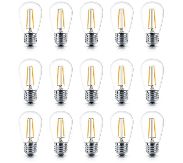 BRIGHTECH Ambience Pro 15 Pack 1w S14 Led Ediso N Light Bulbs - One-color