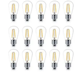 BRIGHTECH Ambience Pro 15 Pack 2w S14 Led Ediso N Light Bulbs - One-color