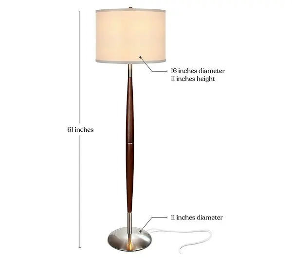 BRIGHTECH Lucas 61 In. Led Floor Lamp