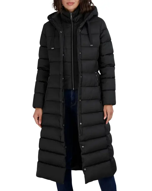 Tahari Nellie Hooded Puffer Coat