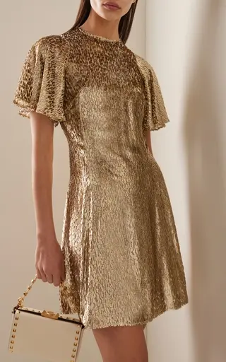 The Vampire'S Wife Midnight Tremors Mini Dress In Gold - 75% Off |  Editorialist