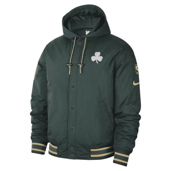 Nike Boston Celtics Courtside City Edition Nba Full-snap Jacket