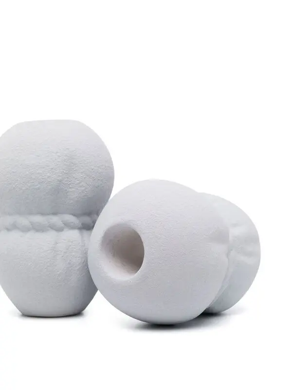 Completedworks Rope Ceramic Set Of Two Candle Holders
