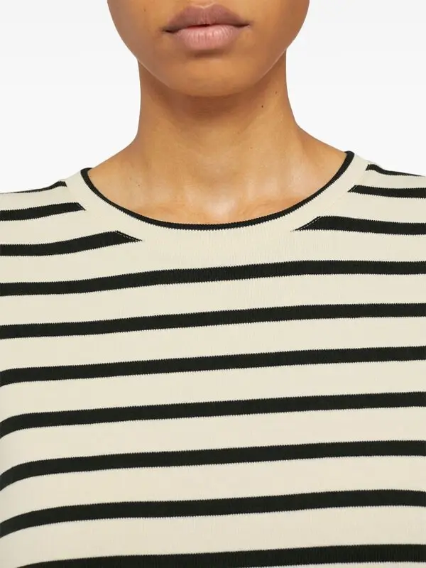 JIL SANDER Stripe-print Cotton T-shirt
