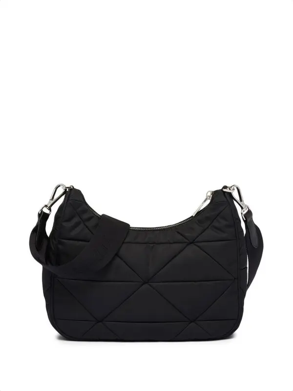 Prada Padded Re-nylon Shoulder Bag - Black