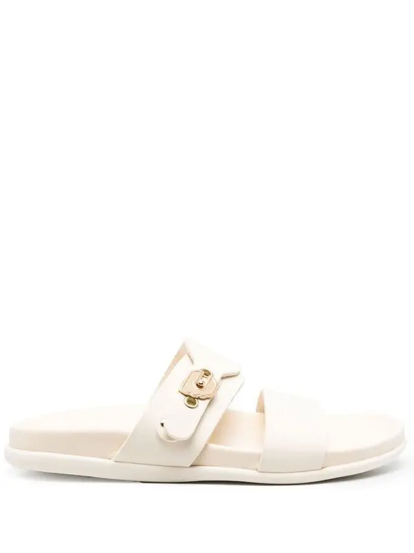 ANCIENT GREEK SANDALS Latria Buckle-fastened Sandals - White