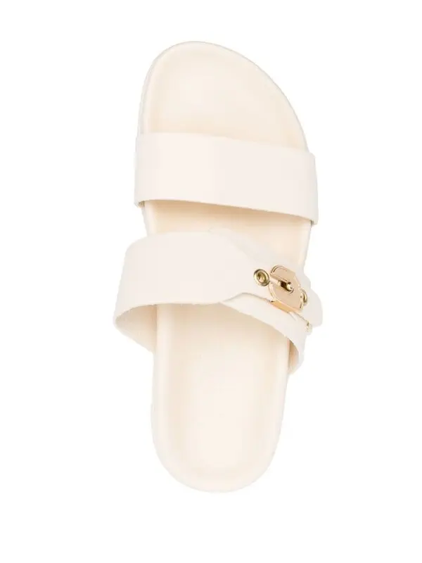 ANCIENT GREEK SANDALS Latria Buckle-fastened Sandals - White