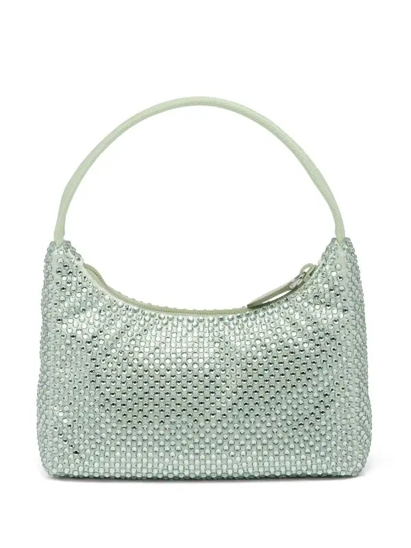 Prada Re-edition 2000 Crystal-embellished Shoulder Bag
