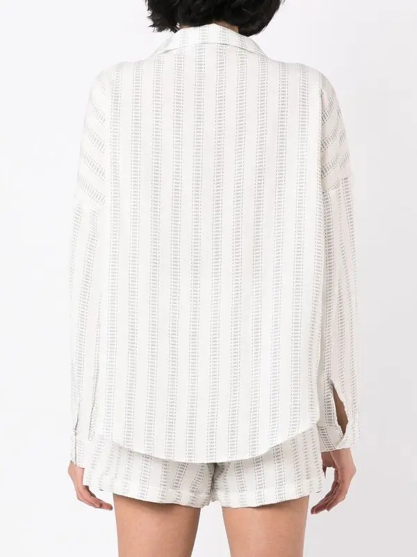 AMIR SLAMA Striped Linen Shirt