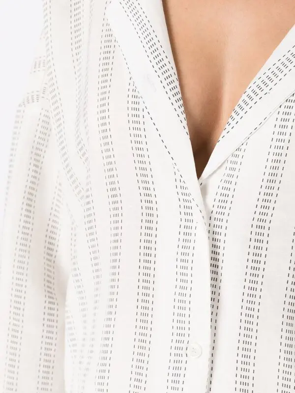 AMIR SLAMA Striped Linen Shirt