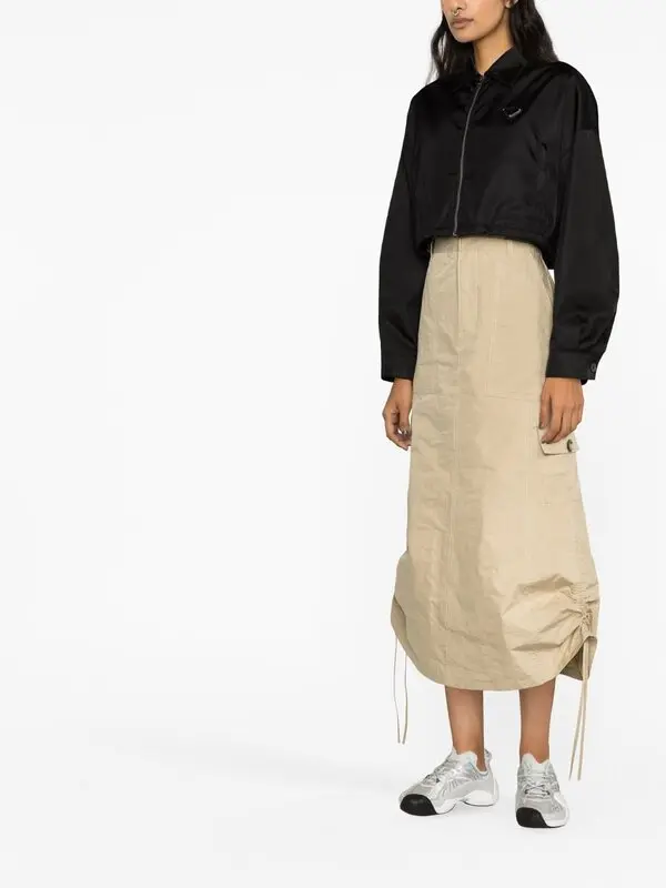 Prada Re-nylon Cropped Blouson Jacket