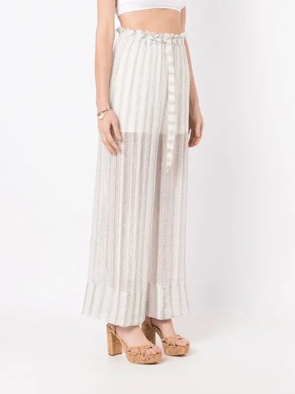 AMIR SLAMA Stripe-print Palazzo Pants