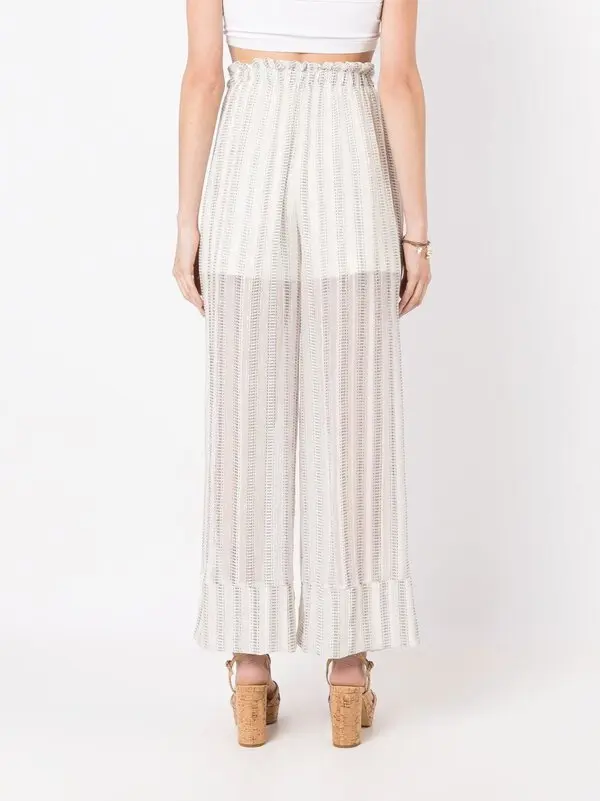 AMIR SLAMA Stripe-print Palazzo Pants