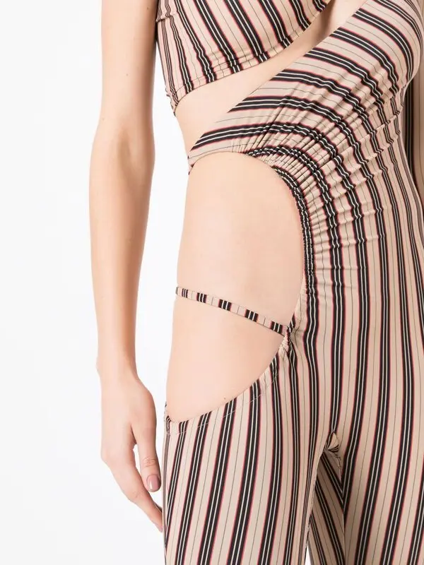 AMIR SLAMA Stripe-print Jumpsuit