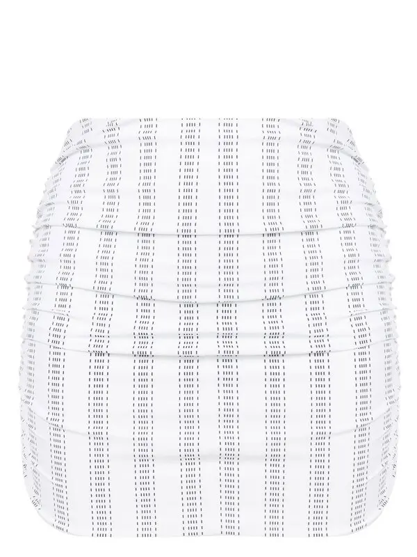 AMIR SLAMA Stripe-print Mini Skirt