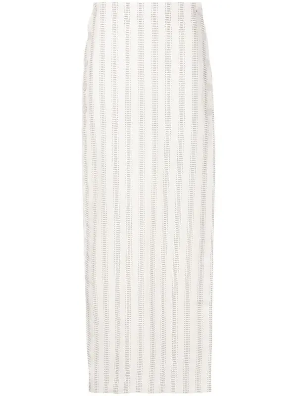 AMIR SLAMA Stripe-print Maxi Skirt