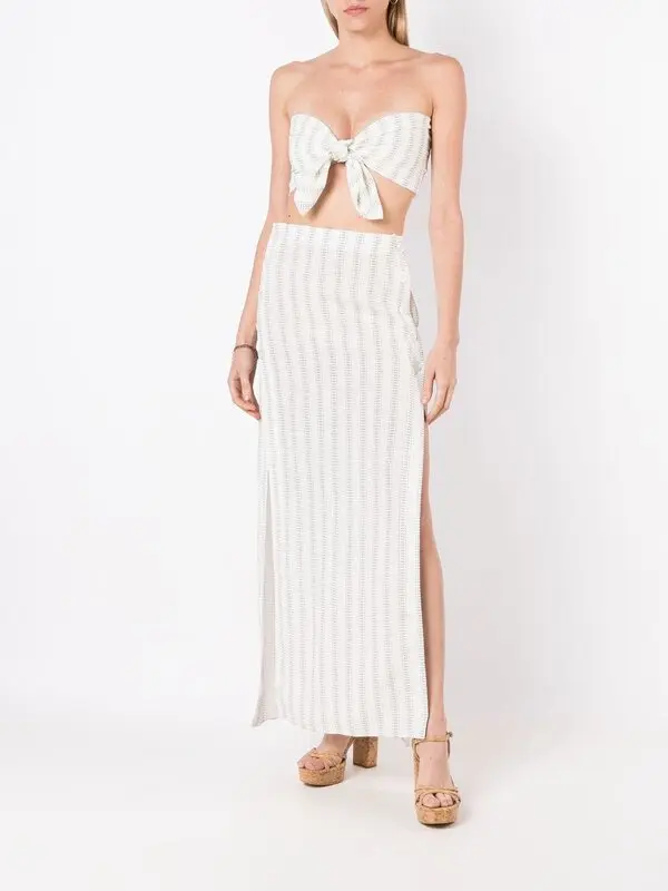 AMIR SLAMA Stripe-print Maxi Skirt
