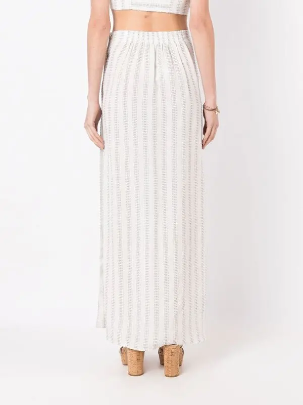 AMIR SLAMA Stripe-print Maxi Skirt