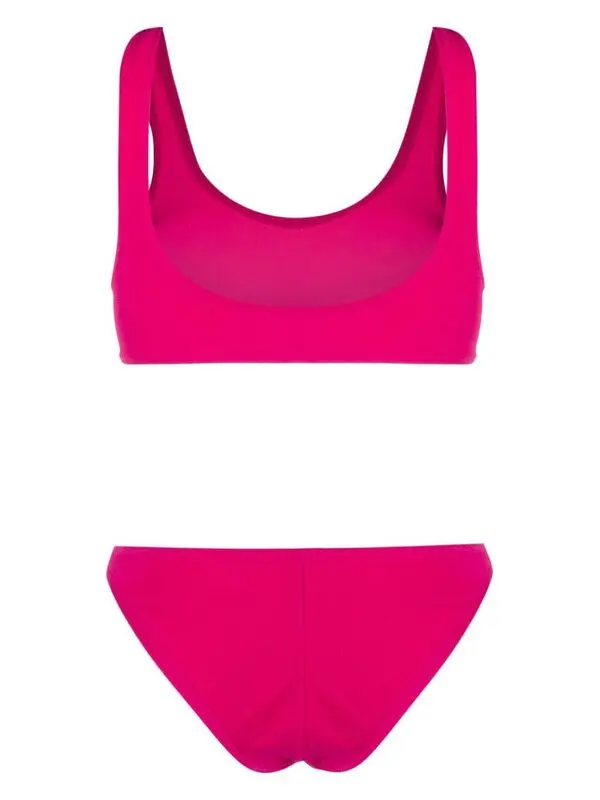 REINA OLGA Terry-cloth Effect Bikini - Pink
