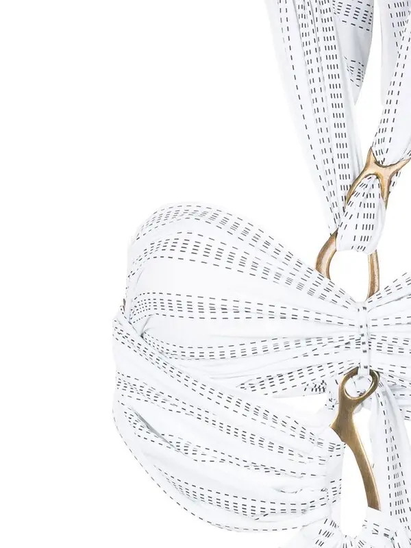 AMIR SLAMA Asymmetric Halter-neck Swimsuit