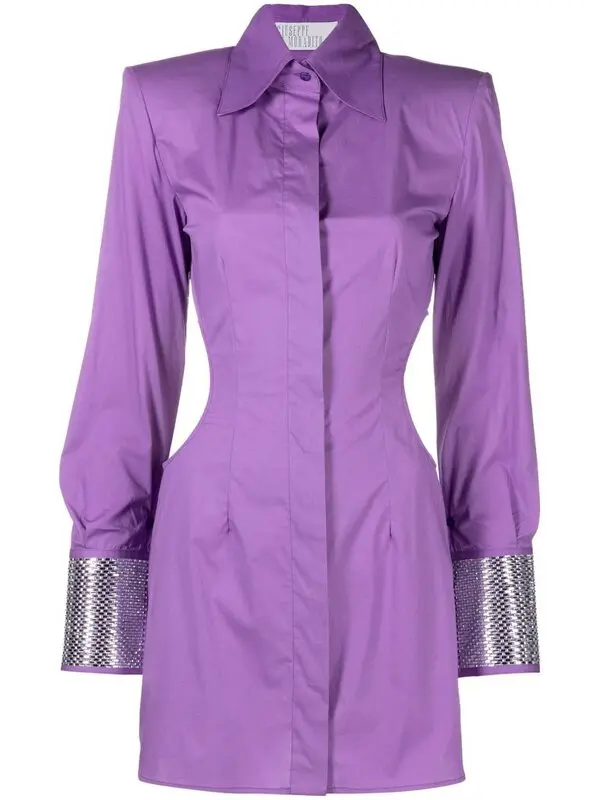 Giuseppe Di Morabito Oversized-collar Cut-out Minidress