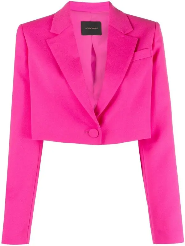 Andamane Cropped Single-breasted Blazer - Pink