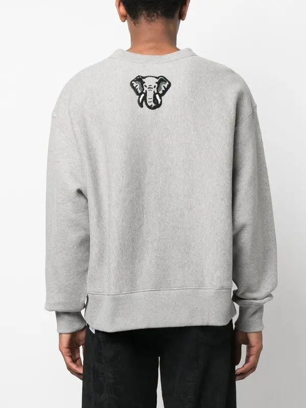Kenzo Logo-patch Detail Sweatshirt - Grey