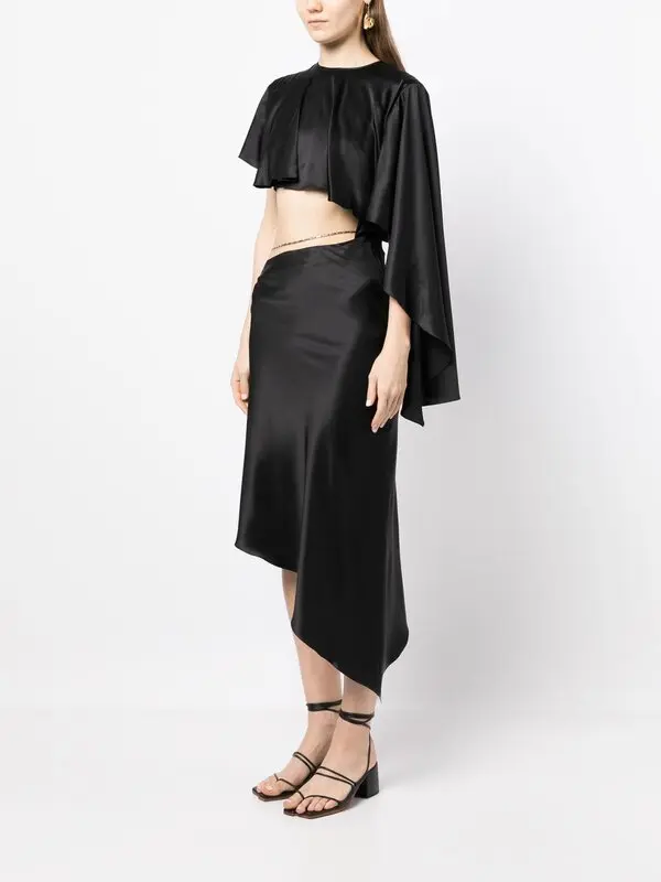 Matériel Asymmetric Silk Dress