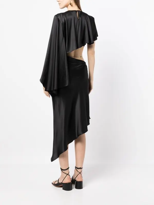 Matériel Asymmetric Silk Dress