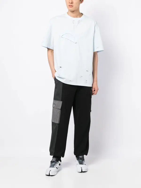 FENG CHEN WANG Double-layer Distressed Effect T-shirt