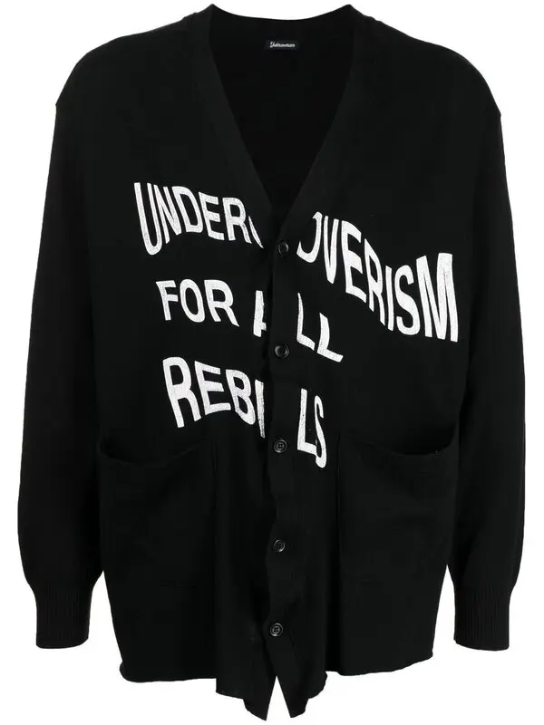 UNDERCOVERISM Logo-print V-neck Cardigan