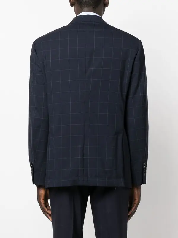 Brunello Cucinelli Single-breasted Checked Tailored Blazer