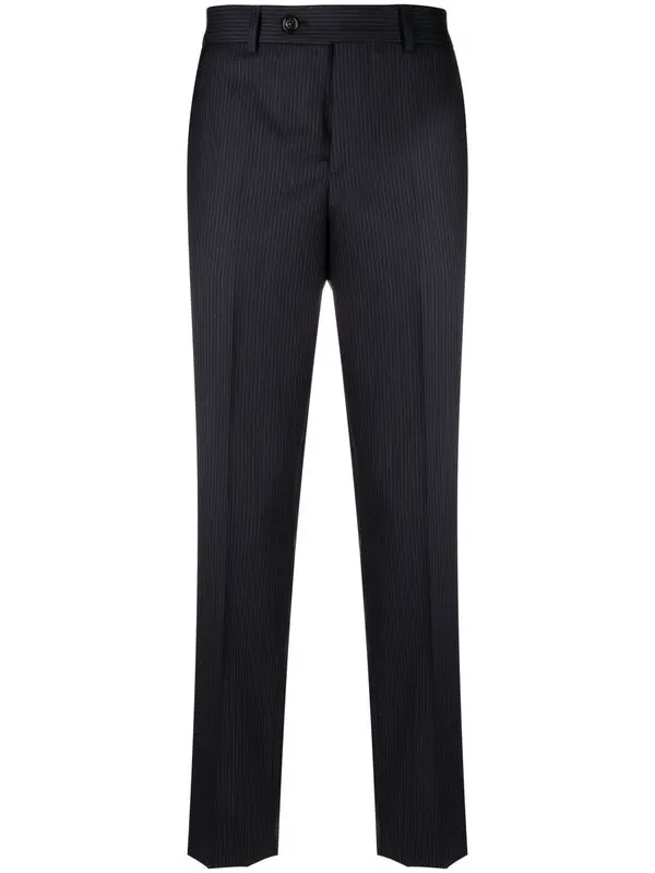 Brunello Cucinelli Pinstripe Tailored Trousers - Blue