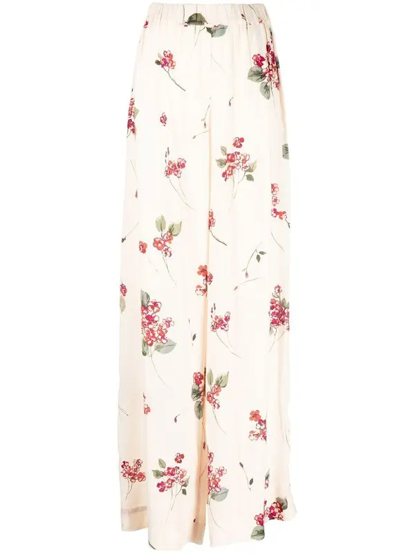 TWINSET Floral-print Palazzo Trousers