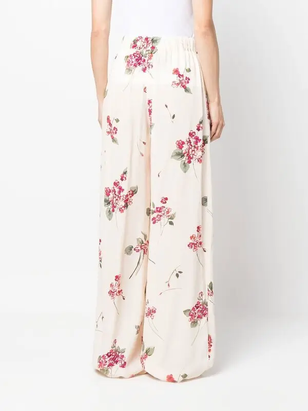 TWINSET Floral-print Palazzo Trousers