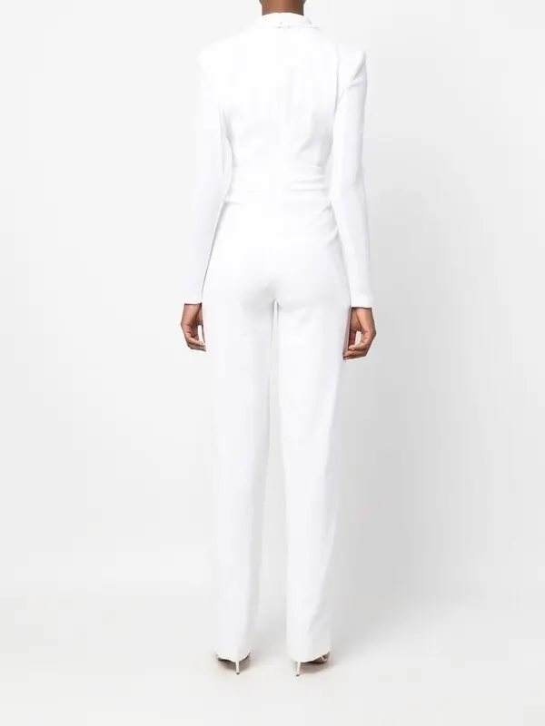 Talbot Runhof Long-sleeve Wrap Jumpsuit