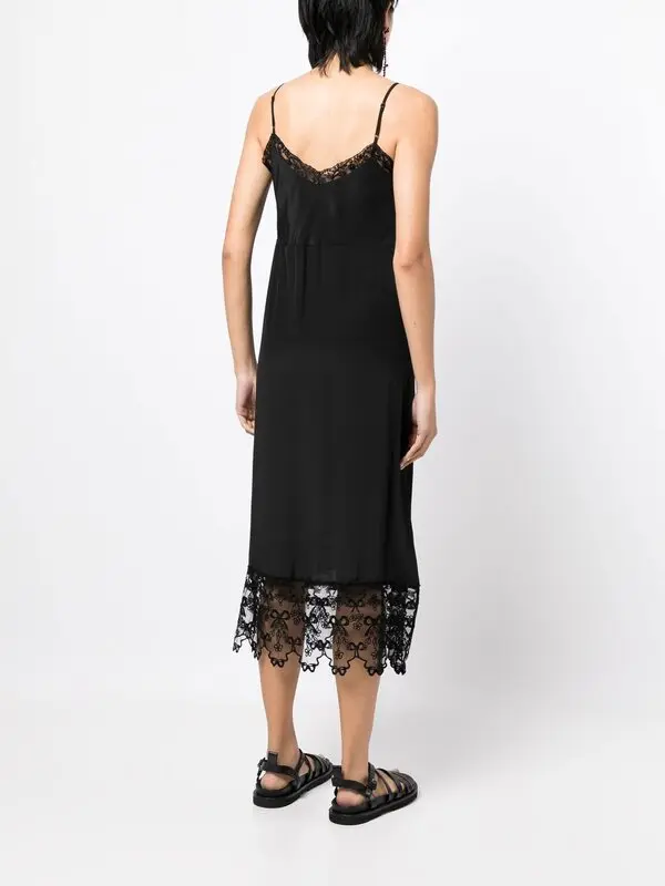 Simone Rocha Lace-trim Slip Dress - Black