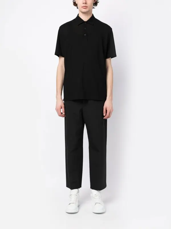 Herno Short-sleeved Polo Shirt - Black