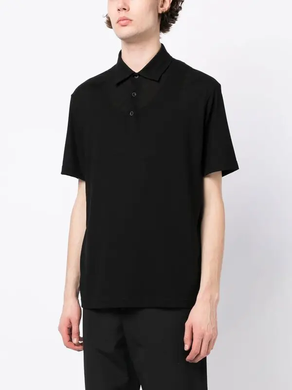 Herno Short-sleeved Polo Shirt - Black